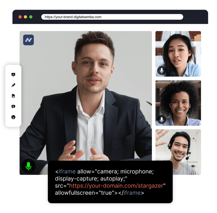 Embed Prebuilt Video Calling API & SDK in Your Website — Digital Samba